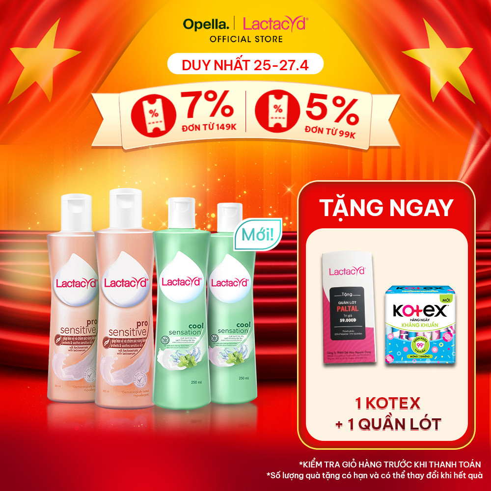 Bộ 2 Chai DDVS Phụ Nữ Lactacyd Cool Sensation 250ml + 2 Chai Lactacyd ...