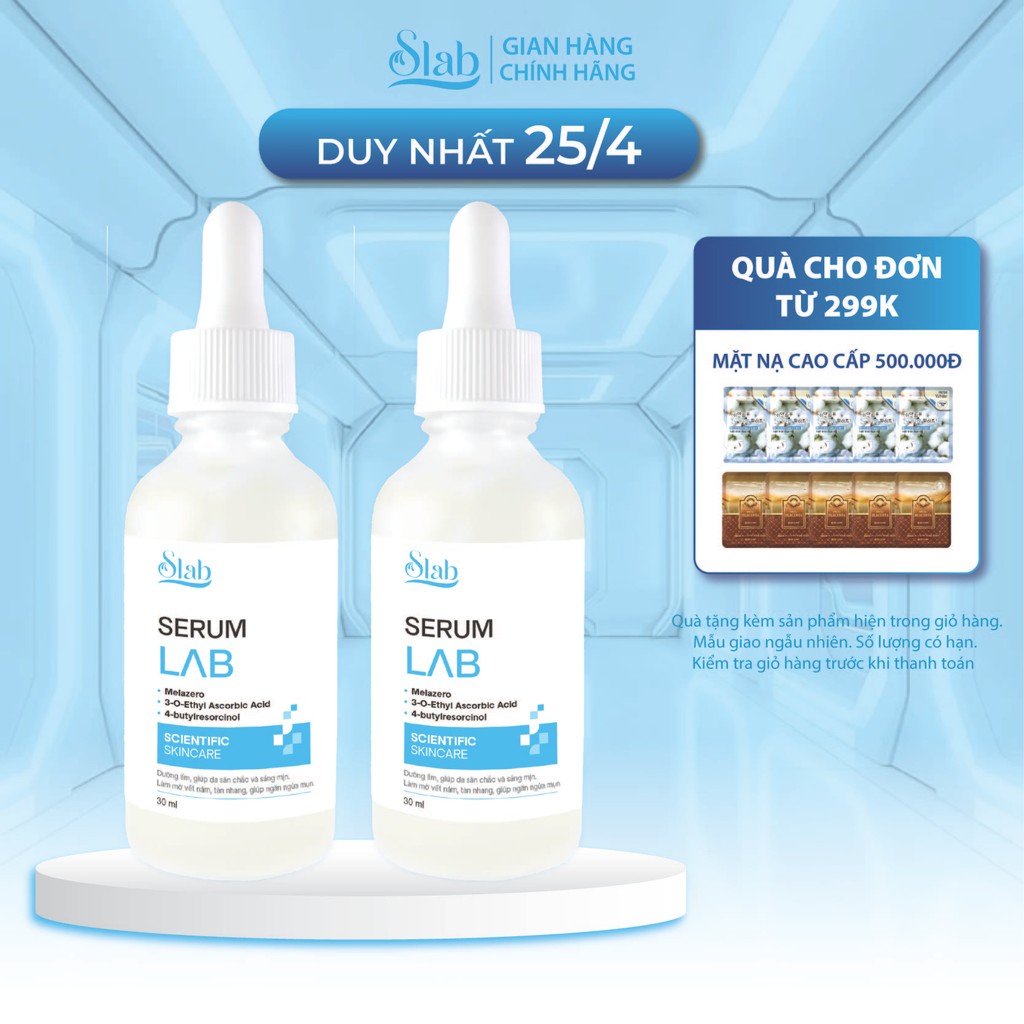 Bộ 2 Serum Slab Tự Thực Bào Lab - Dưỡng Sáng Da, Mờ Thâm Mụn, Mờ Nám,Tàn Nhang, Cấp Ẩm Cho Da ...