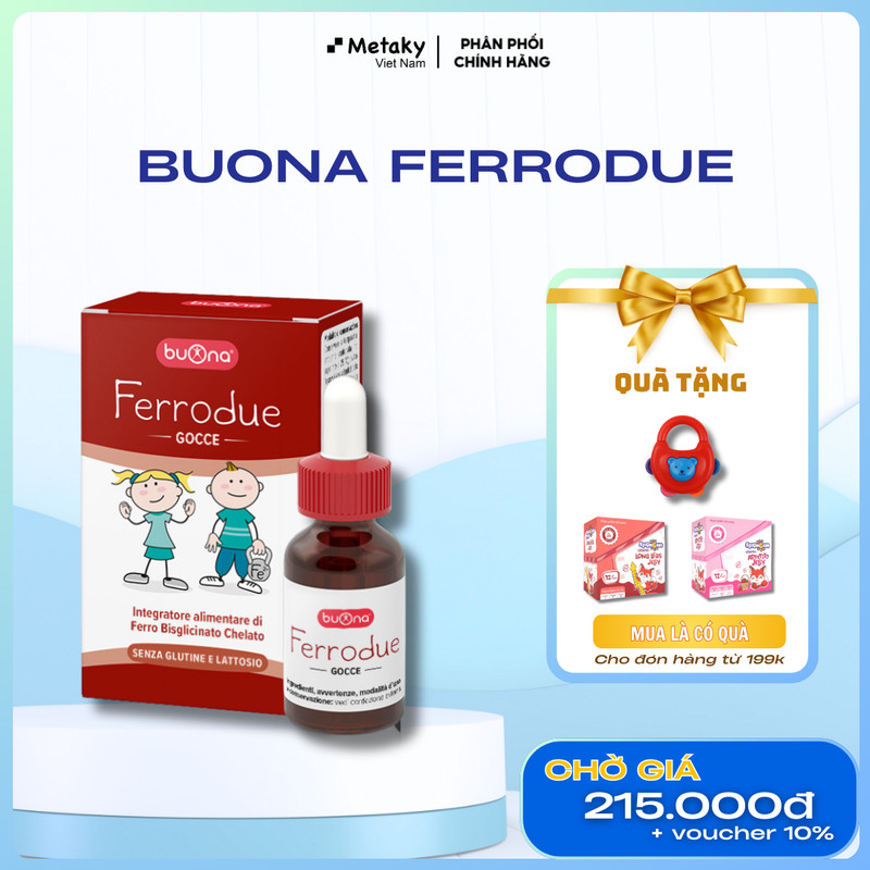 Buona Ferrodue - Sắt hữu cơ dạng nhỏ giọt Ferrodue, bổ sung sắt cho trẻ ...