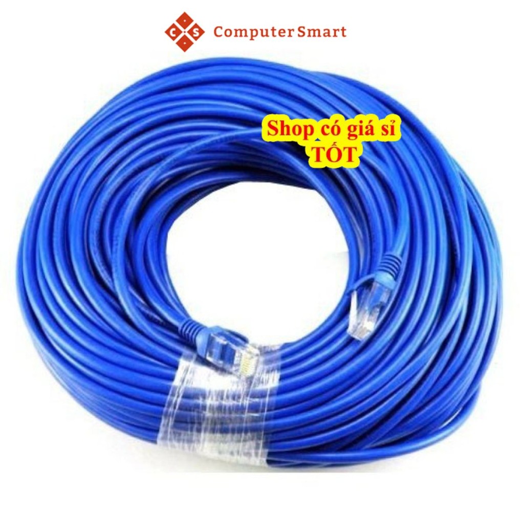 Dây mạng internet. dây cáp mạng lan cat5 dài 30m bấm sẵn 2 đầu, tốc độ ...