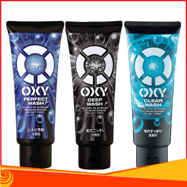 Sữa rửa mặt nam OXY Deep & Clear Wash tuýp 130g | hàng nội địa Nhật | Shopee Việt Nam