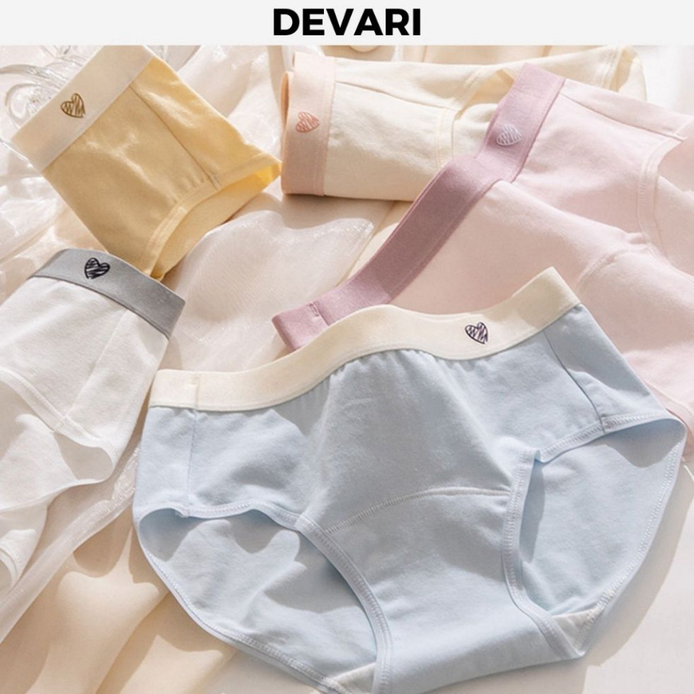 Quần lót nữ cotton cao cấp kháng khuẩn, Quần chip nữ cạp vừa tôn dáng ...