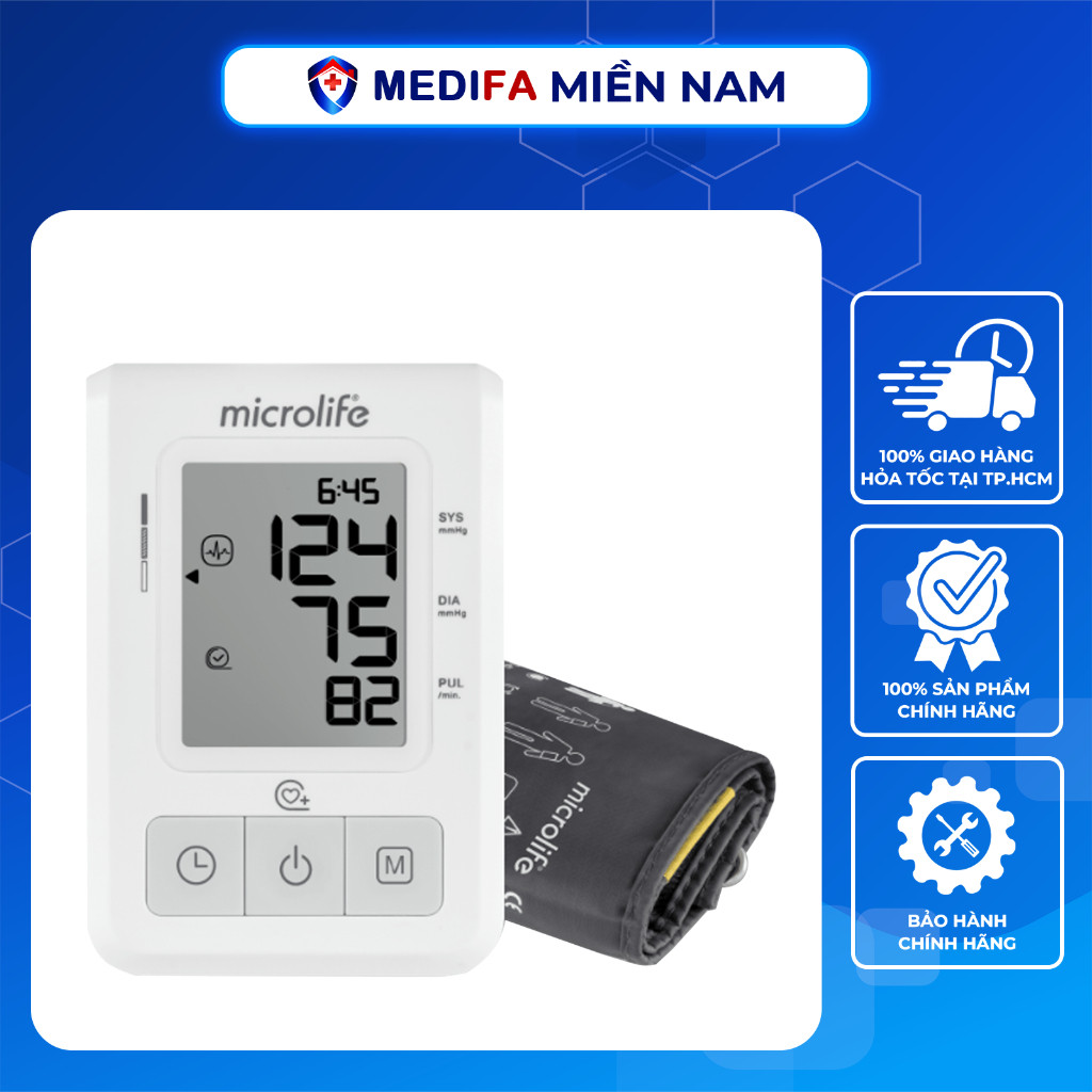 Máy Đo Huyết Áp Microlife B2 Basic Tích Hợp Công Nghệ PAD Giúp Phát ...