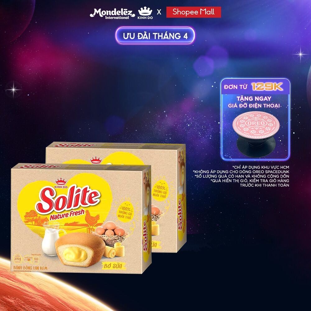 Bánh Bông Lan Solite Nature Fresh Kem Bơ Sữa Được Làm Từ 100% Trứng Gà ...