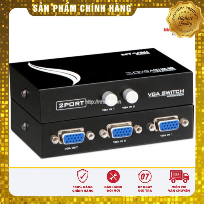 Switch VGA 2 Port MT-15-2CF, bộ chuyển 2 CPU ra 1 màn hình | Shopee Việt Nam