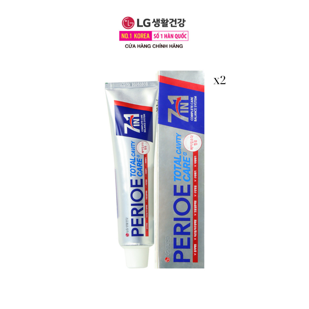 [Perioe Official] [Quà tặng không bán] Combo 2 Kem đánh răng Perioe Cavity Care Alpha 180g ...