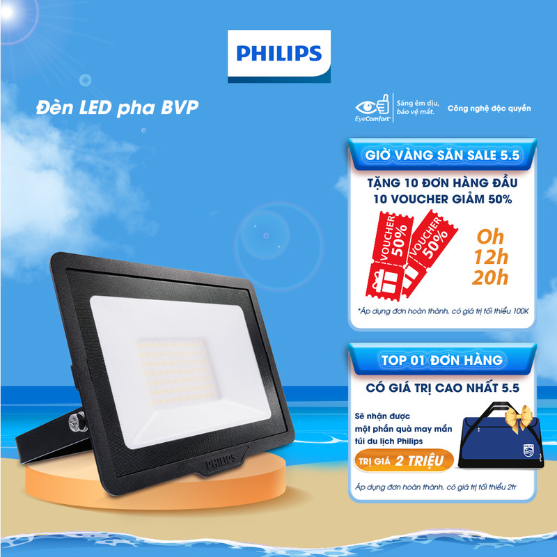 Đèn pha Philips LED BVP150 G3 6500K- Công Suất 100W, 150W, 200W | Shopee Việt Nam