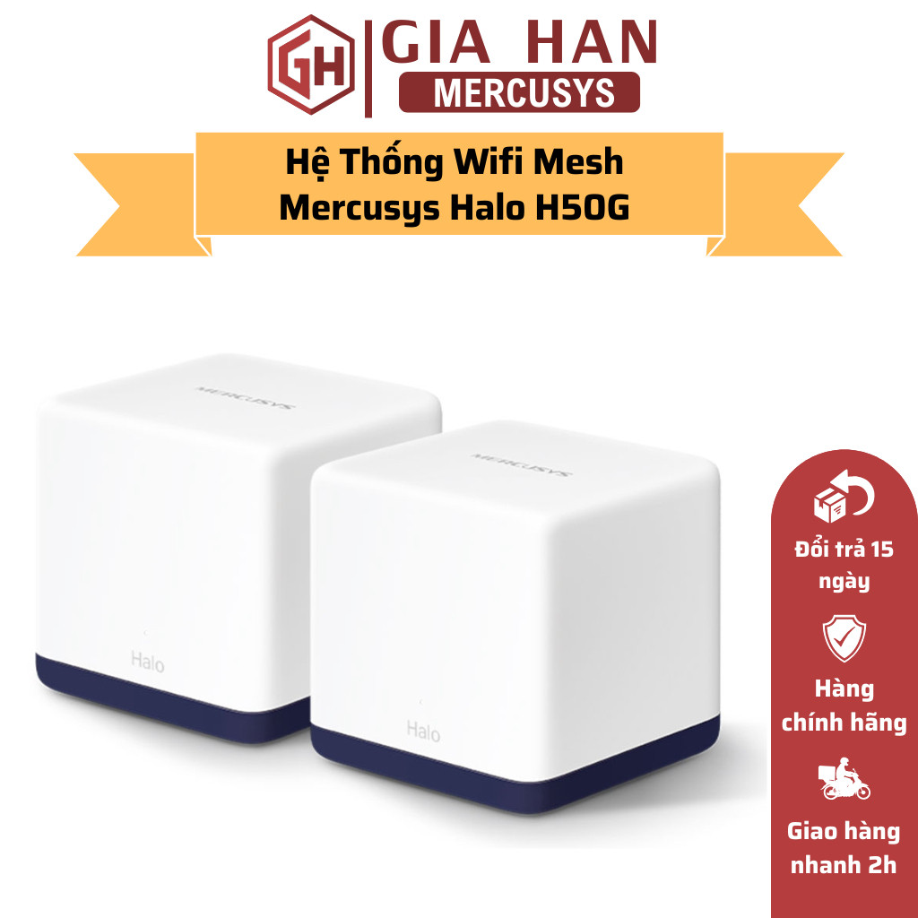[Hỏa tốc] Hệ Thống Wifi Mesh Mercusys Halo H50G Dành Cho Gia Đình Chuẩn ...