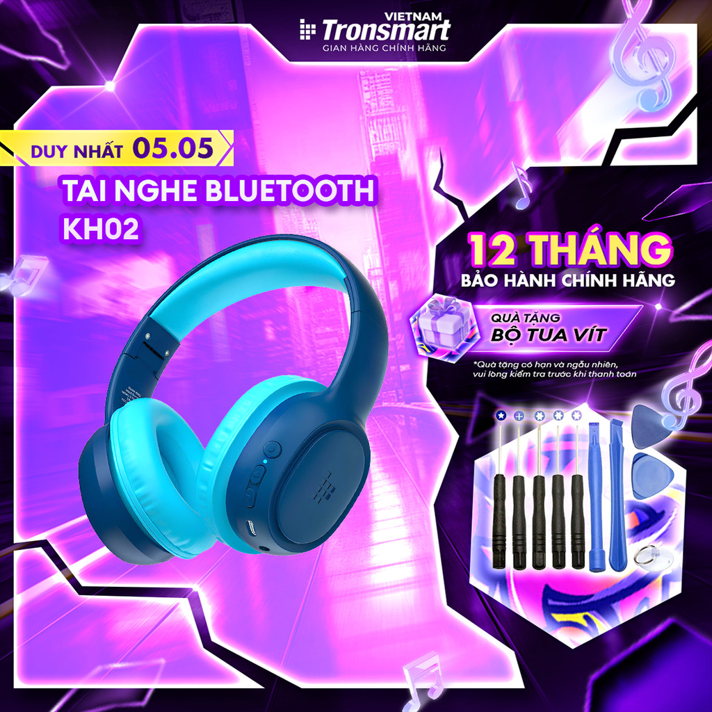 Tai nghe trẻ em Bluetooth Tronsmart KH02 V5.3 | 35 tiếng sử dụng | Giới hạn âm lượng an toàn ...