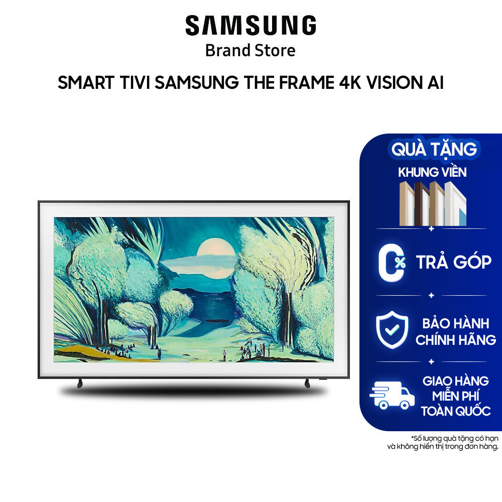 [Miễn phí lắp đặt + Freeship] Smart Tivi Samsung The Frame 4K Vision AI | Shopee Việt Nam