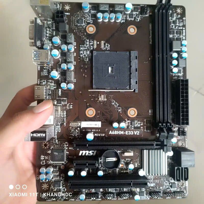 MAINBOARD A68HM E33 v2 MSI sk FM2 (có Fe) | Shopee Việt Nam