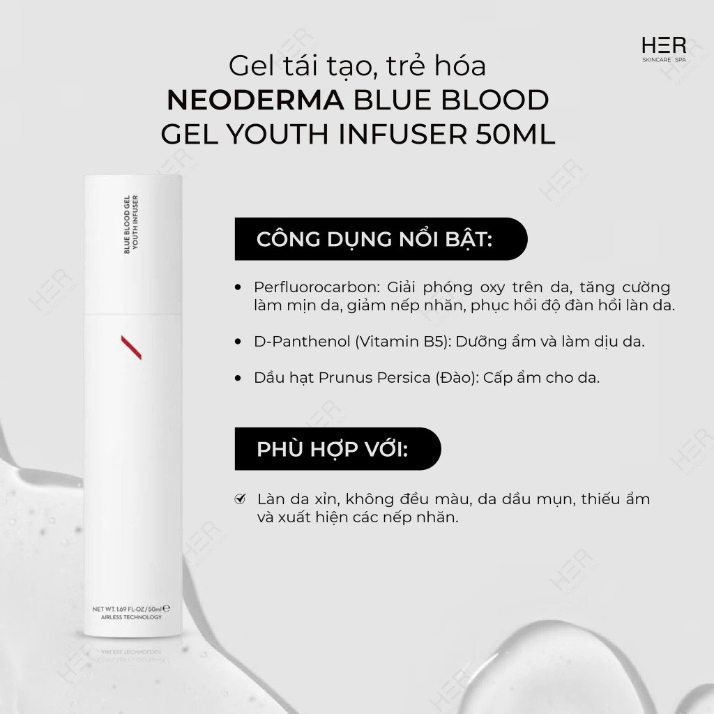 [coong ty] Gel tái tạo, trẻ hóa Neoderma Blue Blood Gel Youth Infuser ...