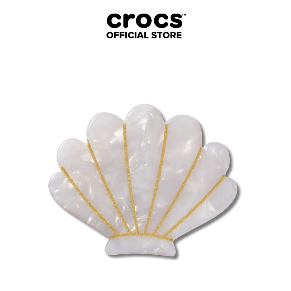 Phụ kiện Jibbitz™ Charm White and Gold Seashell | Shopee Việt Nam