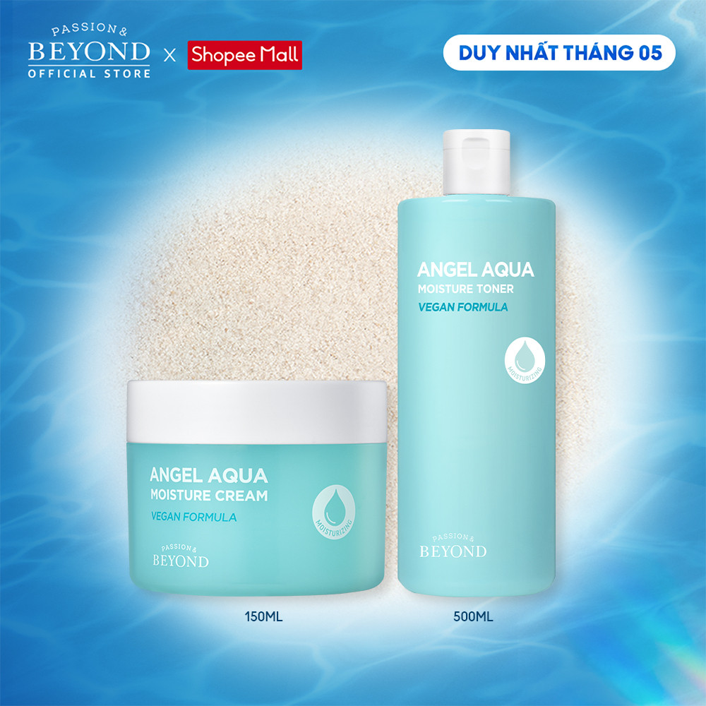[Beyond Official] Combo Kem dưỡng ẩm Tinh Linh Angel Aqua Moisture Cream 150ml + Nước hoa hồng ...