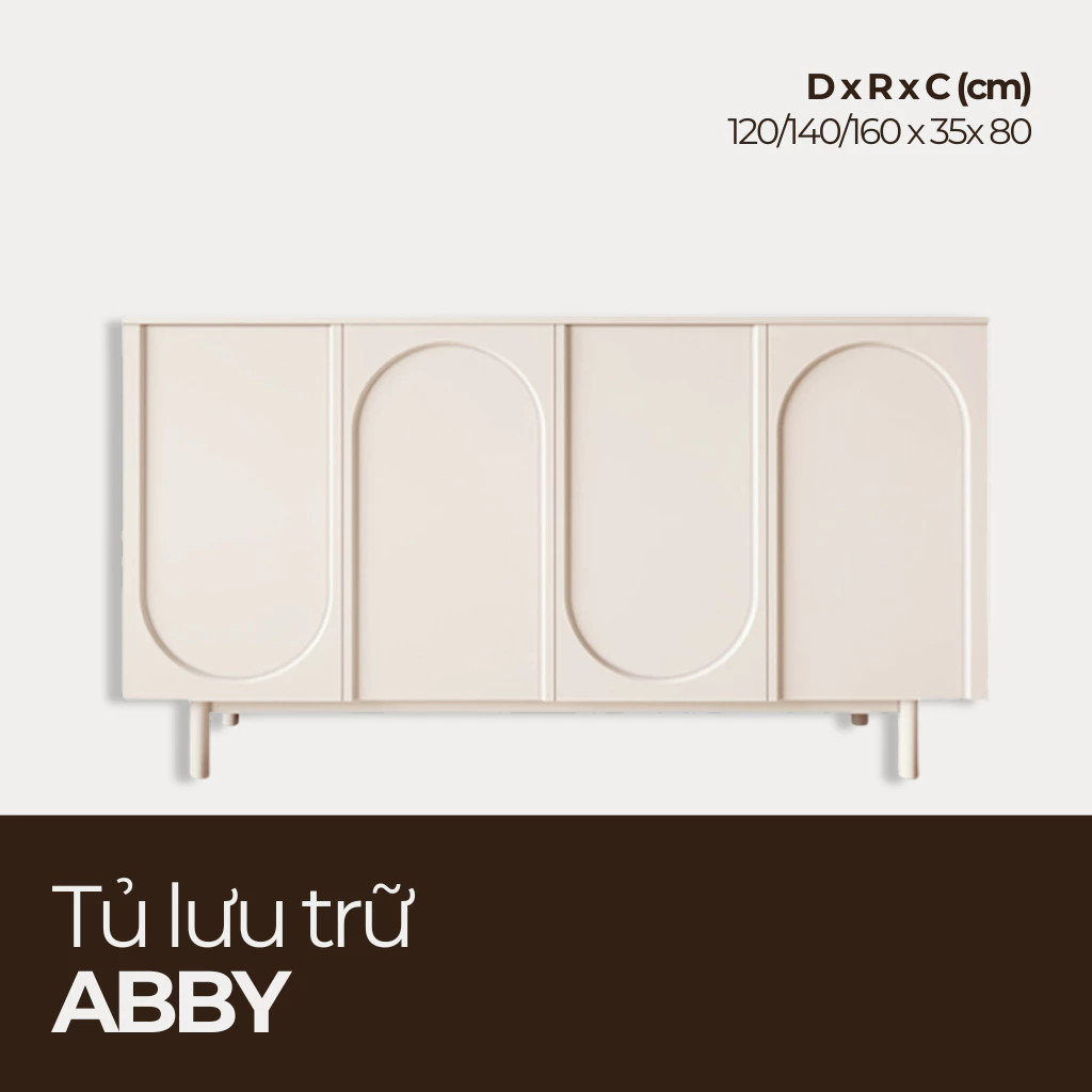 ABBY, Tủ lưu trữ - Tủ giày đa năng phong cách Scandinavian, TLT_005, Chiềudàix35x80cm, Nội thất ...