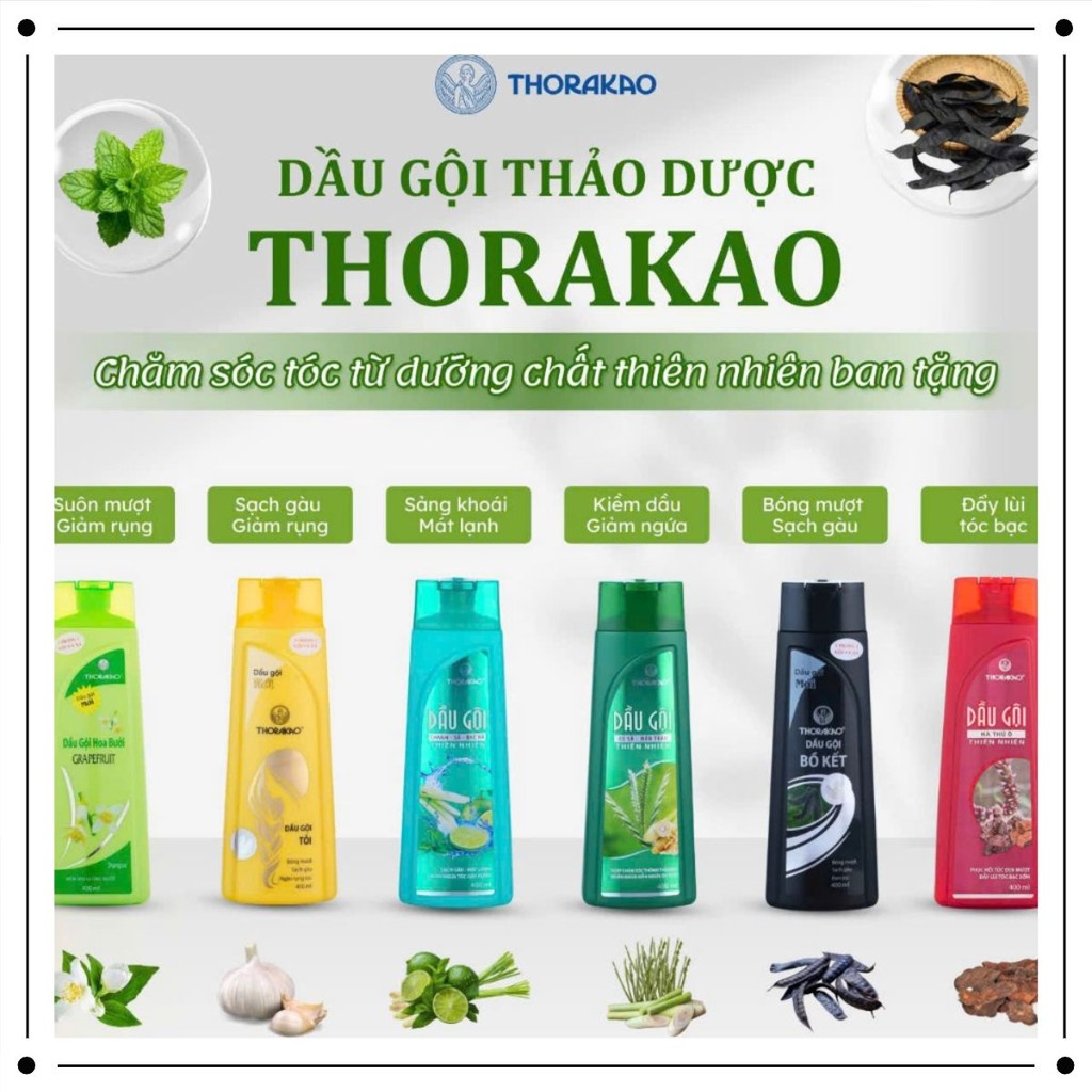 DẦU GỘI THORAKAO - CHĂM SÓC TÓC TỪ THIÊN NHIÊN - DẦU GỘI THẢO DƯỢC ...