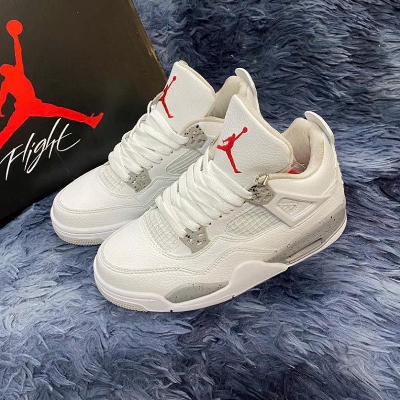 Giày Thể Thao JD4 Retro White Oreo, Giày JD4 Trắng Xám Full Box ...