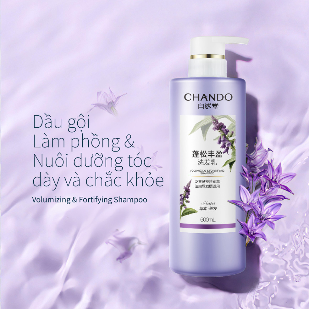 Dầu Gội Làm Phồng Nuôi Dưỡng Tóc Dày Và Chắc Khoẻ CHANDO Himalaya 600ml ...