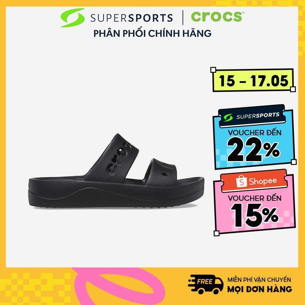 Giày Xăng Đan Nữ Crocs Baya Platform - Đen-208188-001 LS500 | Shopee ...