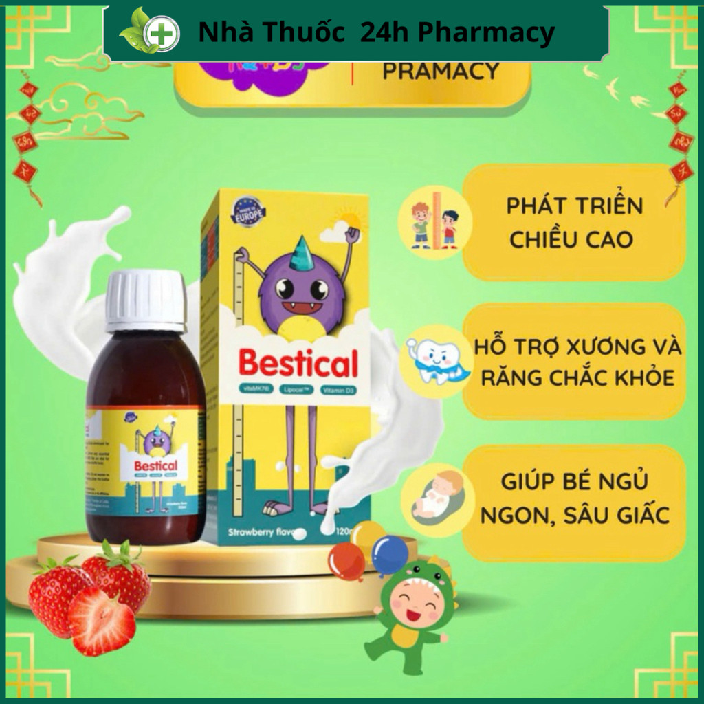 Canxi Bestical Chai 120ml - Canxi sinh học cho bé, hỗ trợ xương chắc ...