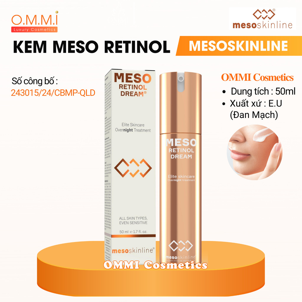 MESO - Kem dưỡng Meso Retinol, trẻ hóa da, cải thiện nếp nhăn, sáng da ...