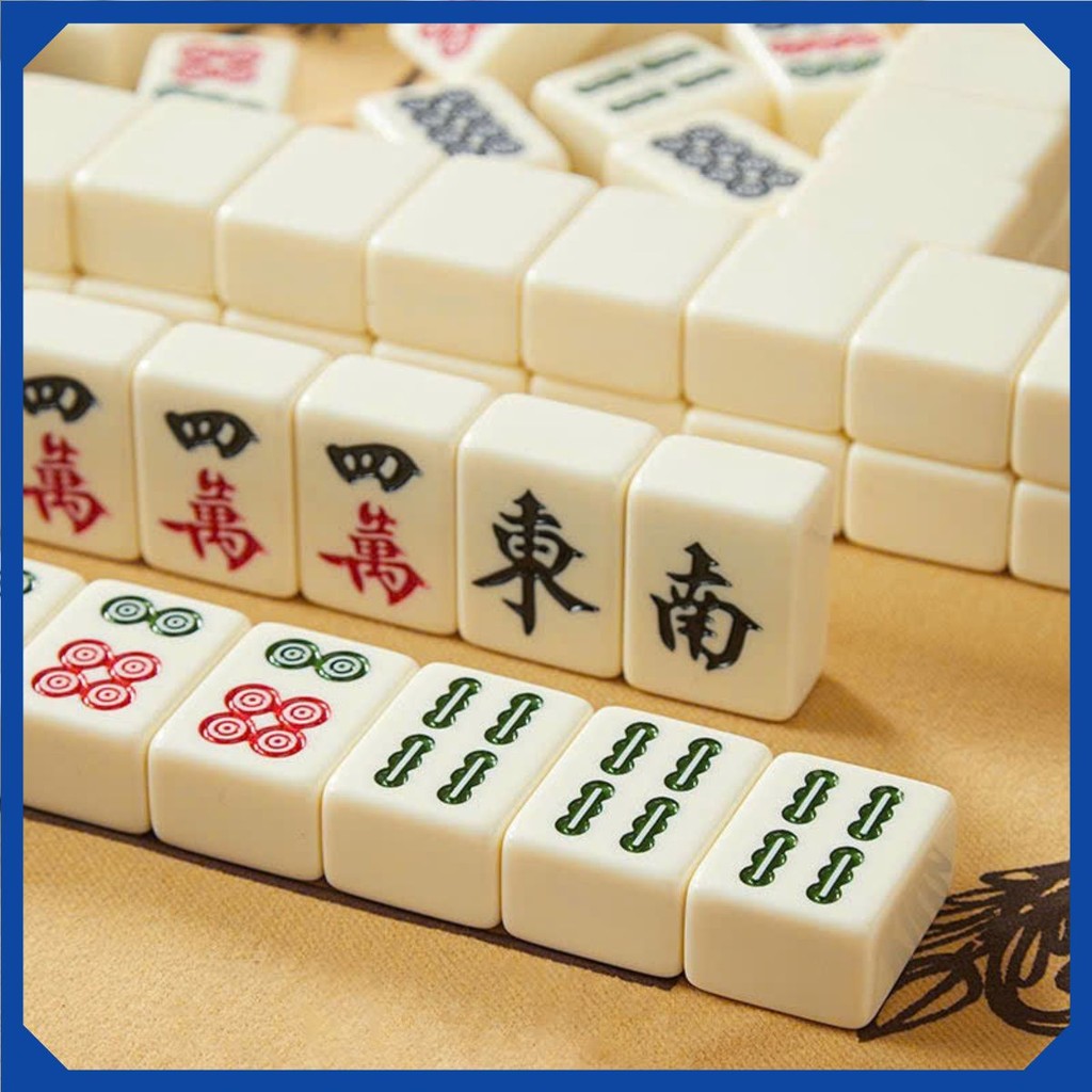 Bộ Bài mạt chược, Cờ Mahjong cao cấp 144 Quân Size #30 | Shopee Việt Nam