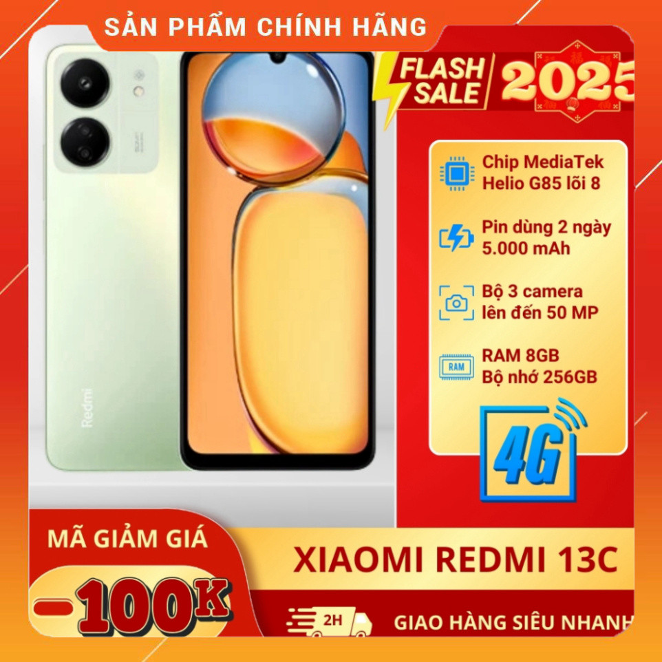 Điện Thoại Xiaomi Redmi 13C CHÍNH HÃNG 8GB/256GB - Máy Mới 100% Full ...