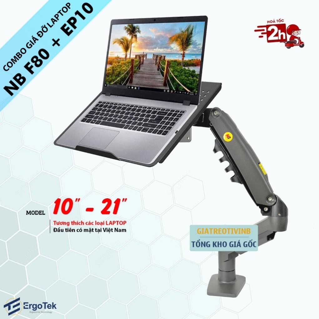 Combo NB F80 + ErgoTek FP2 - Giá Treo Đỡ Laptop - Máy Tính Bảng ...
