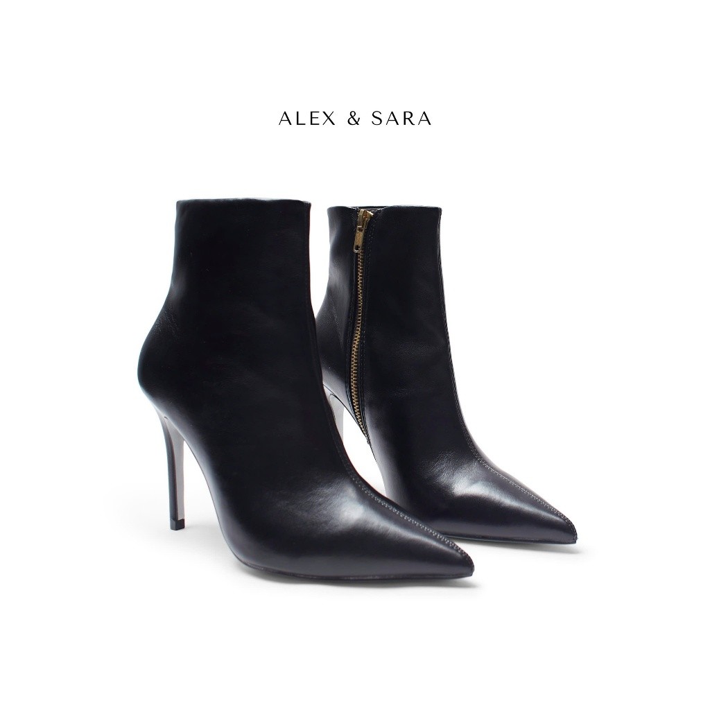 Giày BOOT mũi nhọn gót mảnh 9cm trendy | ALEX & SARA - BOOT4 | Shopee Việt Nam