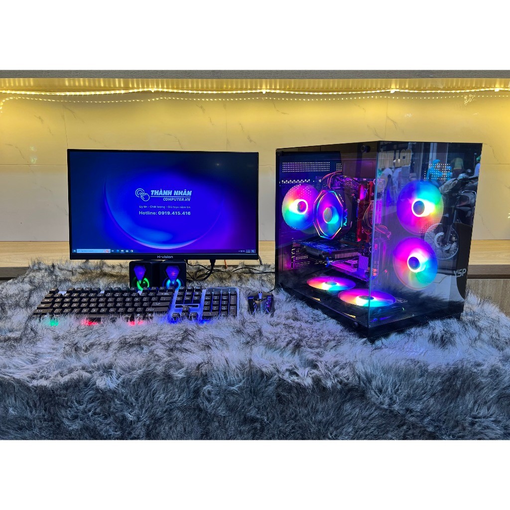 Máy Tính Chơi Game Case Hồ Cá Đen/Trắng/Hồng Core i5 4570 Ram 8GB SSD ...