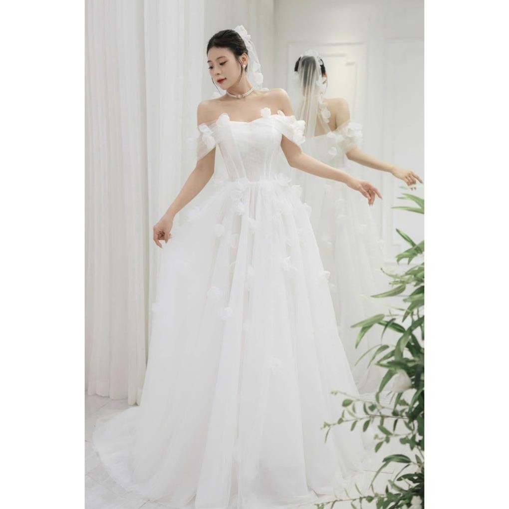 [NEW] ẢNH THẬT SHOP _ Váy tiệc, đi bàn hoa nổi cao cấp, kiểu dáng dịu ...