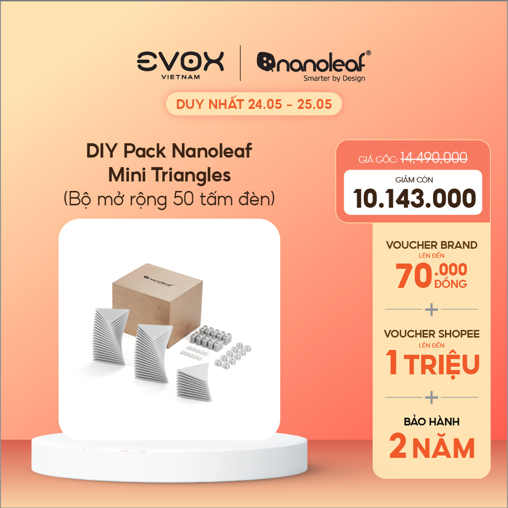 DIY Pack Nanoleaf Shapes Mini Triangle - 50 ô đèn (Bộ Mở Rộng) | Shopee ...