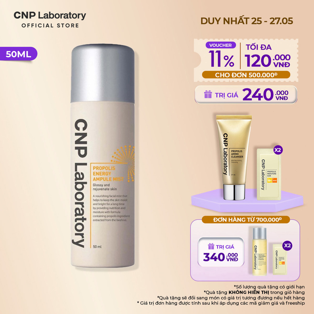 [CNP Laboratory Official] Xịt khoáng tinh chất keo ong tái tạo da CNP Laboratory Propolis Energy ...