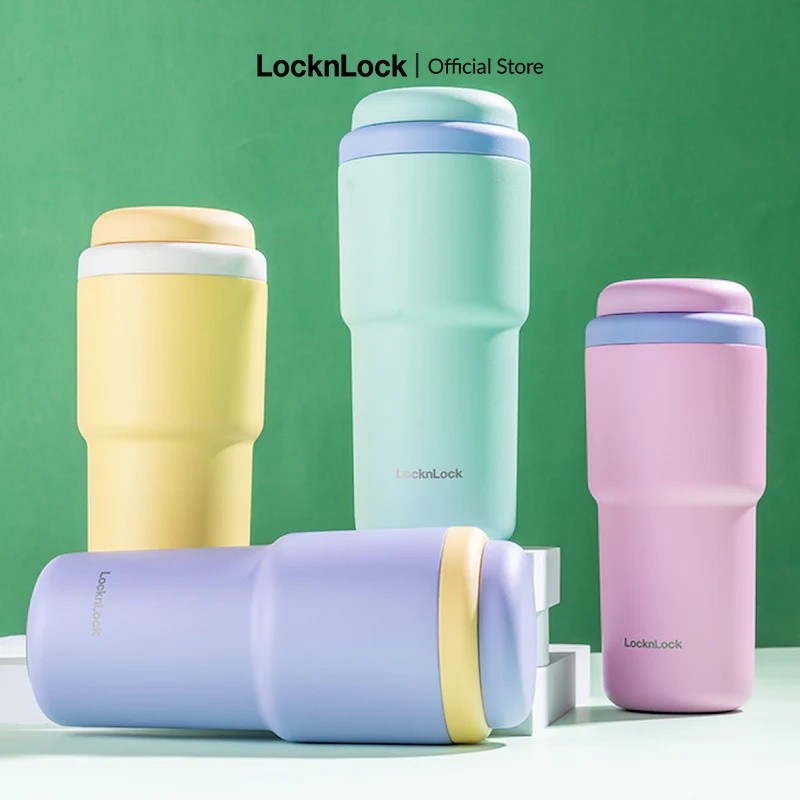 Bình giữ nhiệt Lock&Lock Daily Macaron Tumbler LHC3292 480ml thép không gỉ 316L | Shopee Việt Nam