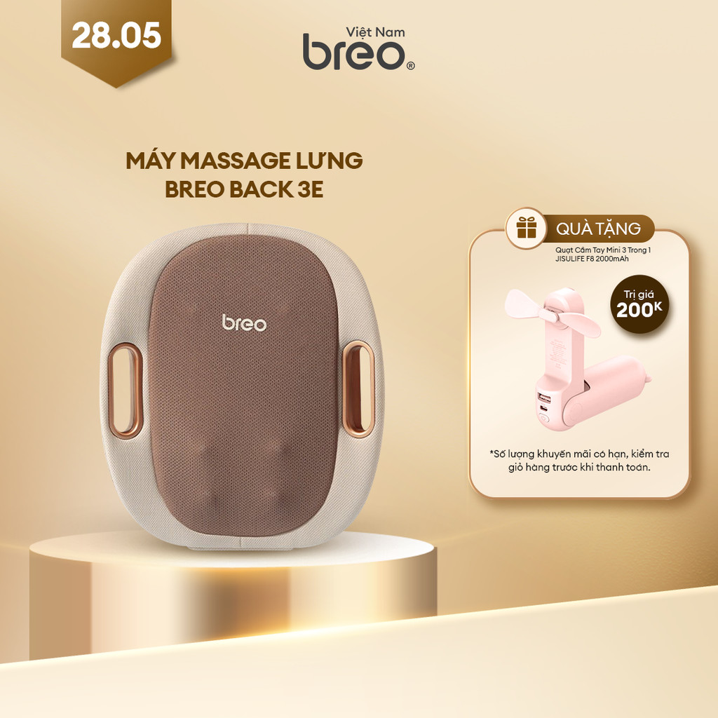 Máy Massage lưng BREO Back 3E | 12 Đầu massage riêng biệt | Tăng cường ...