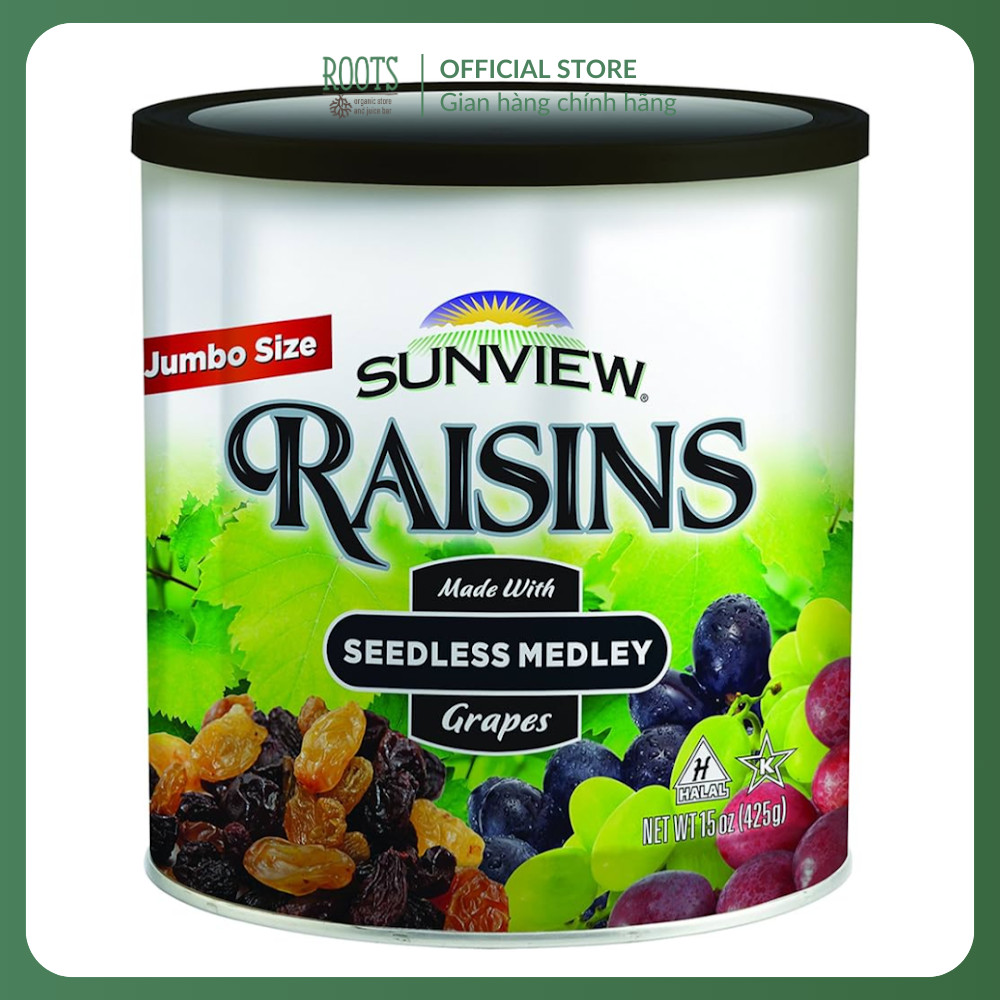 (Ship hoỏa tốc) SUNVIEW - Nho Khô Mỹ, California Grown Raisins ...