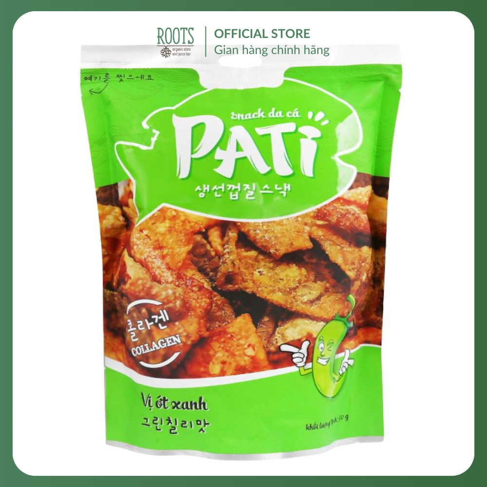 (ShipHỏaTốc) PATI - Snack Da Cá Vị Ớt Xanh, Fish Skin Snack, Green ...