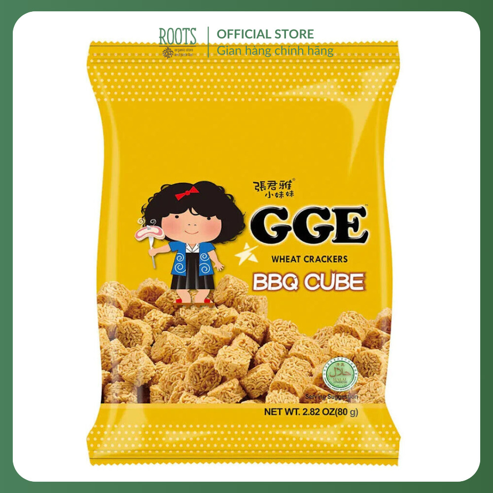 (ShipHỏaTốc) GGE - Snack Mì Giòn Vị BBQ, Wheat Crackers, BBQ Cube, 2.82 ...