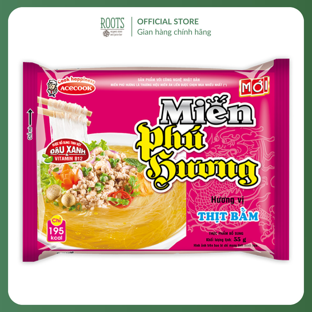 (ShipHỏaTốc) ACECOOK - Miến Phú Hương, Hương Vị Thịt Bằm, Instant Glass ...