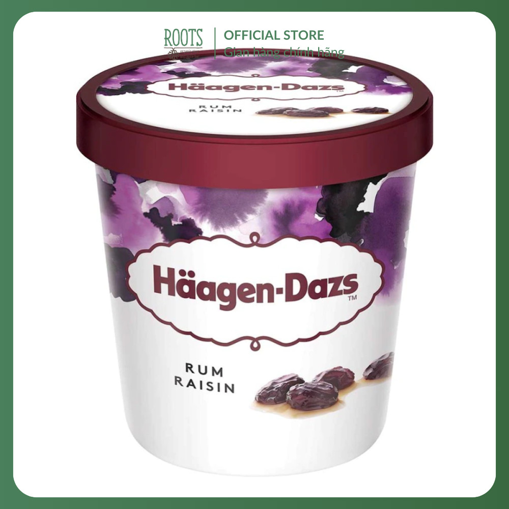 (ShipHỏaTốc) Kem Rượu Rum & Nho Khô, Rum Raisin Ice Cream (473ml ...
