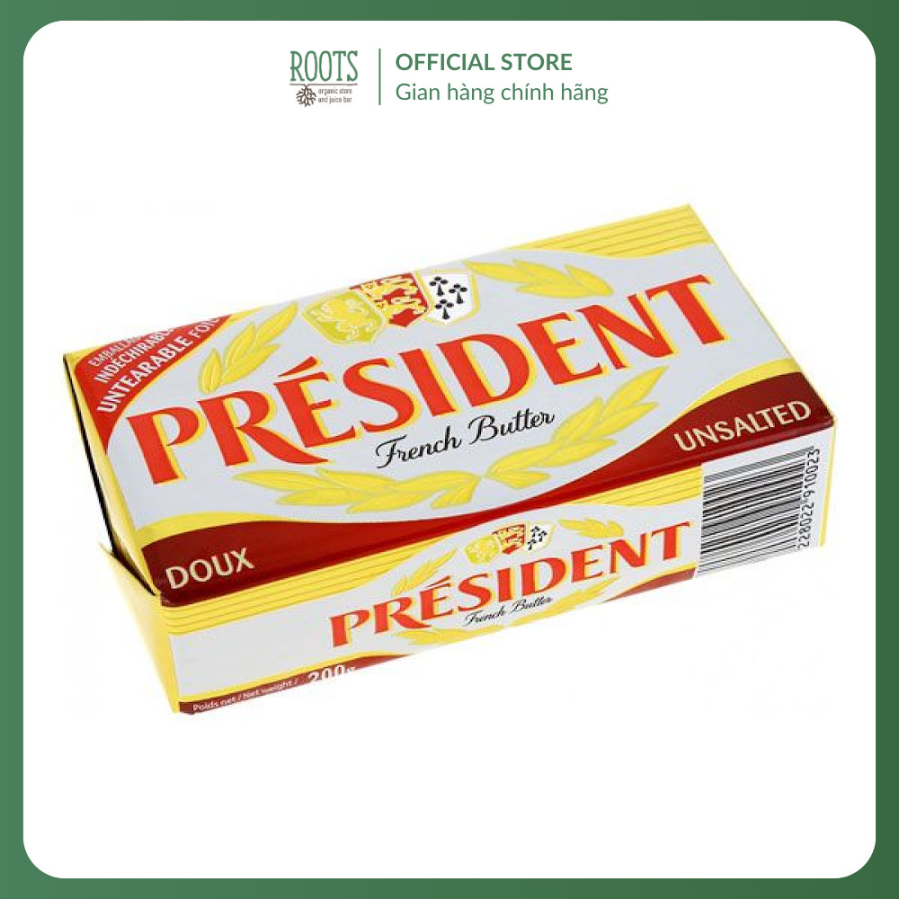 (Ship hỏa tốc) PRESIDENT - Bơ Nhạt, French Butter, Doux Unsalted, 82% ...