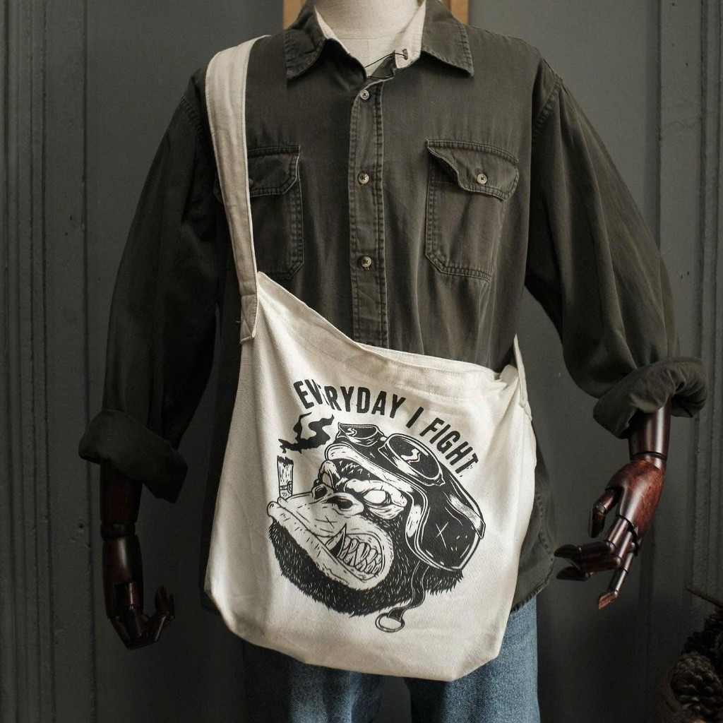 Túi Tote Gori Bag Unisex Nam / Nữ Gori In Họa Tiết Khỉ Chất Liệu Cao ...