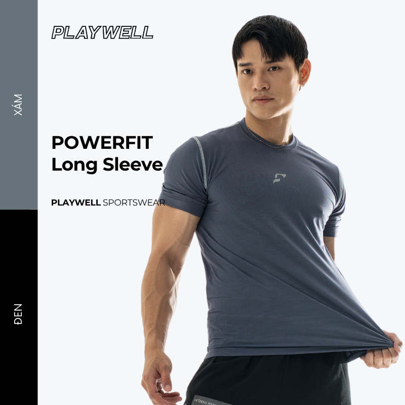 Áo thun nam cổ tròn T-Shirt thể thao thun mè thoáng mát Playwell A4231 ...