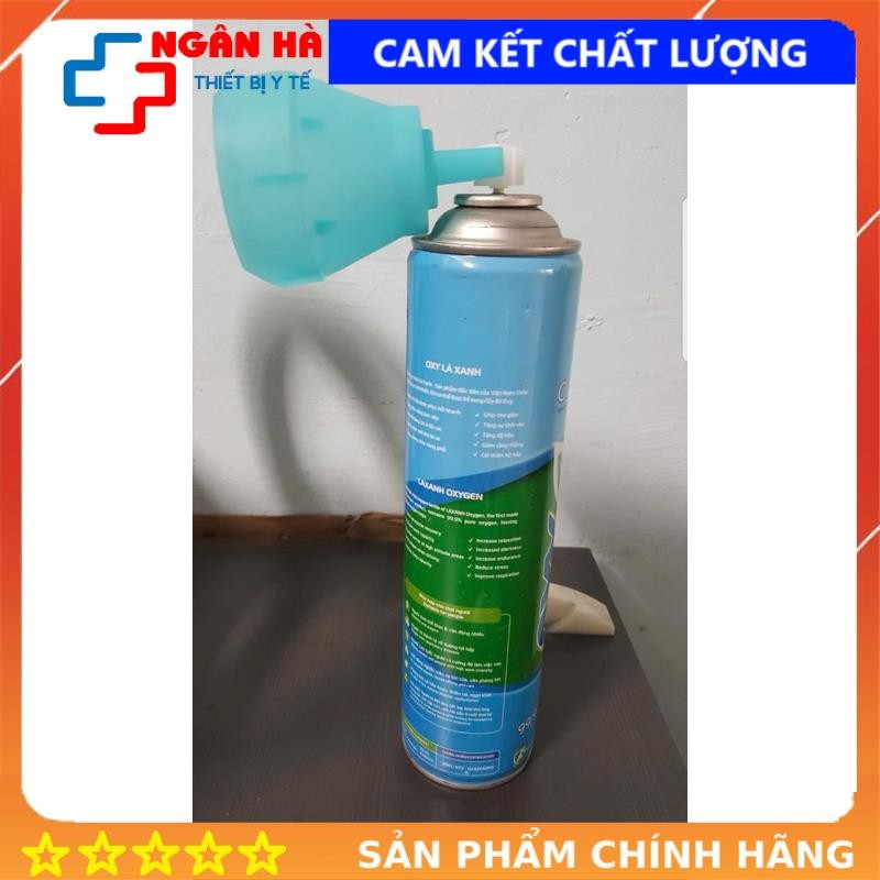 Bình thở oxi khẩn cấp, Oxy Mini Cầm Tay Lá Xanh 9400ml - kèm sẵn mass ...