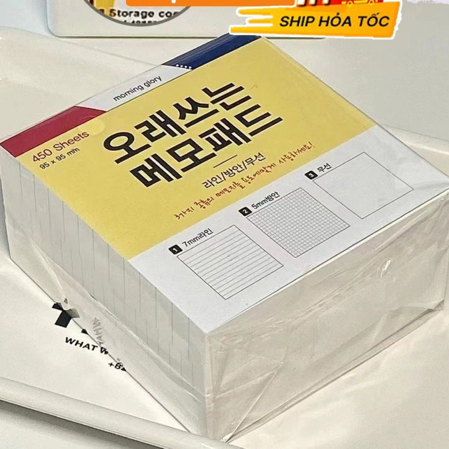 Giấy note NO31 450 tờ note mix giấy Line/caro/trơn 3 in 1 phong cách ...