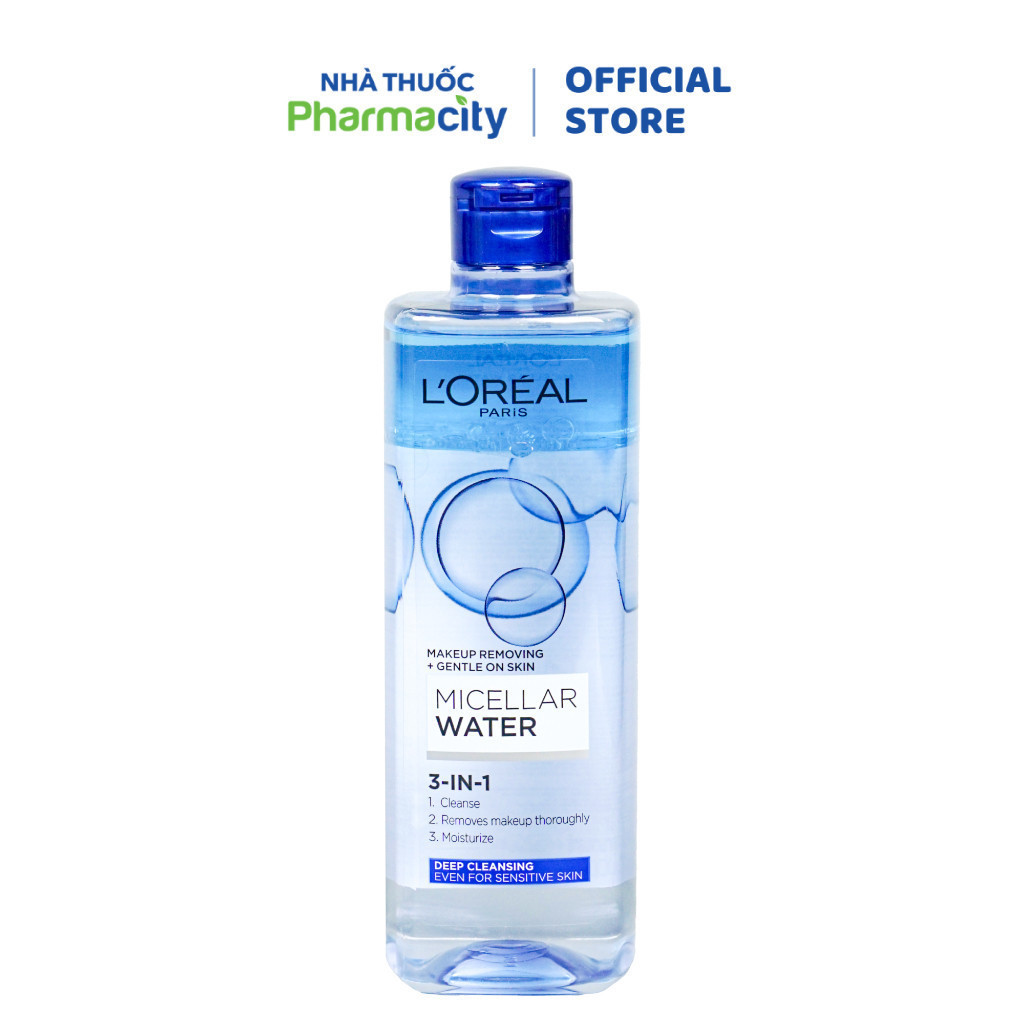 Nước L'Oreal Paris tẩy trang hỗ trợ làm sạch sâu cho da L'Oreal Micellar Water (400ml) | Shopee ...