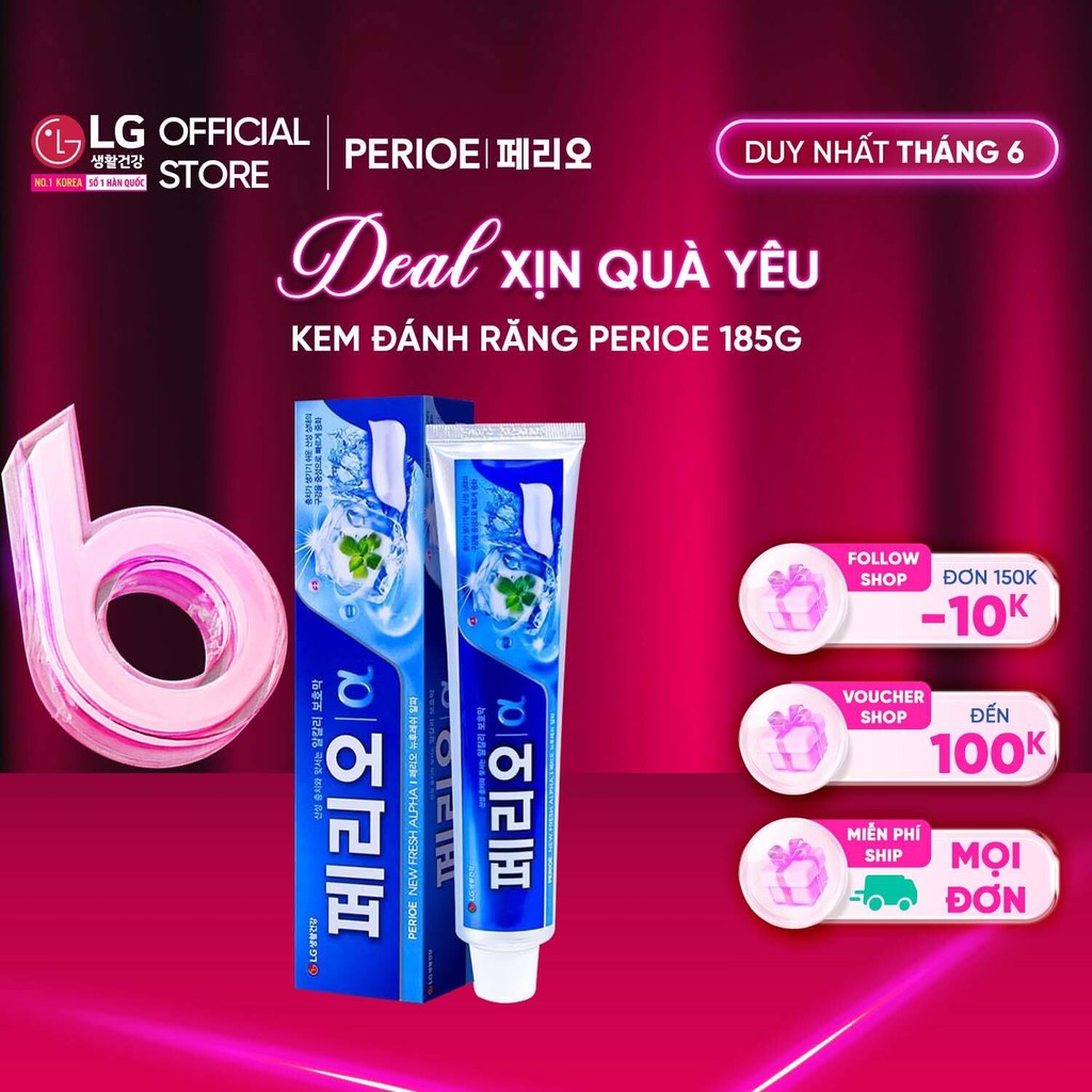 [Perioe Official] Kem Đánh Răng Perioe New Fresh Alpha 185g | Shopee ...