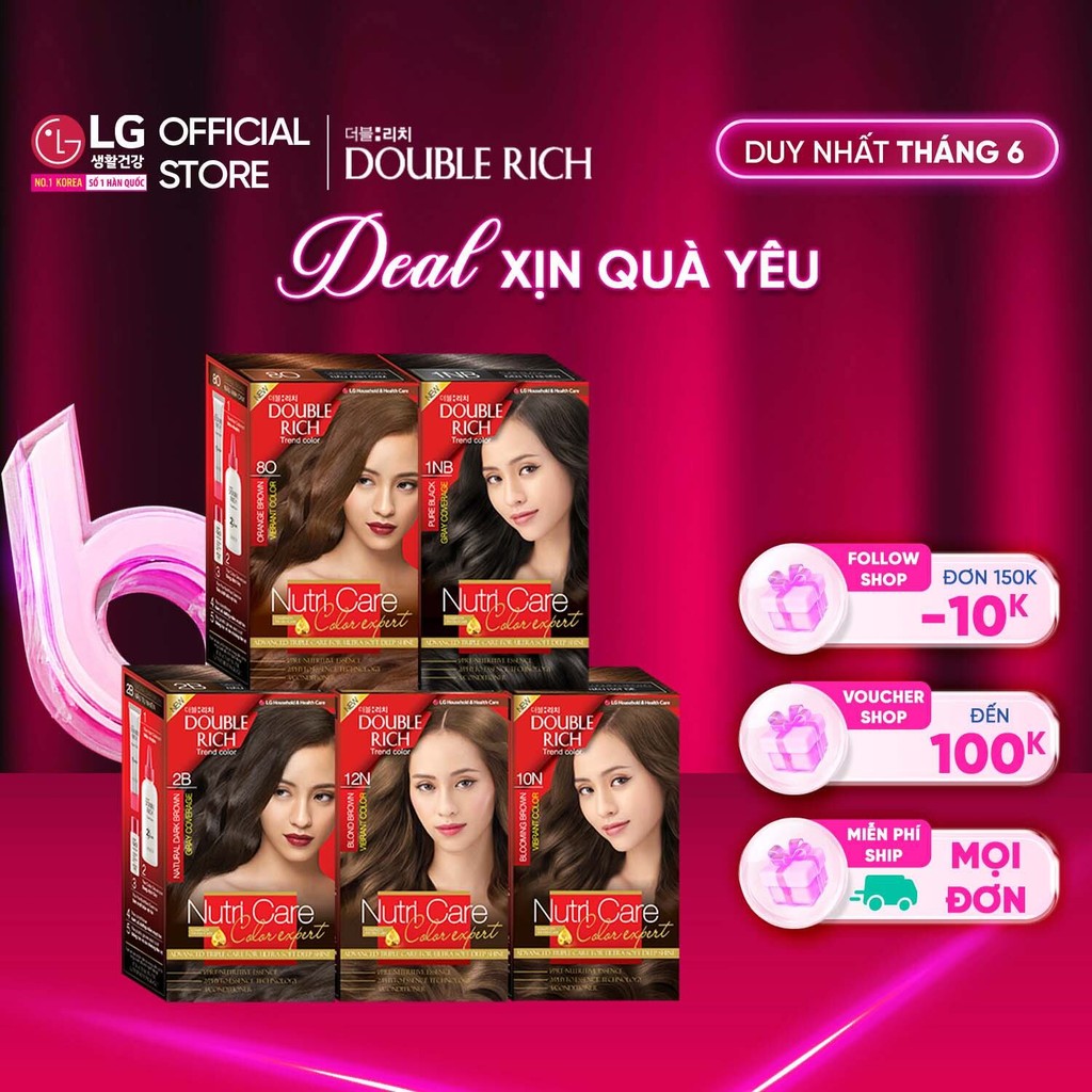[Double rich Official] Kem nhuộm tóc thời trang Double Rich Beaty Color ...