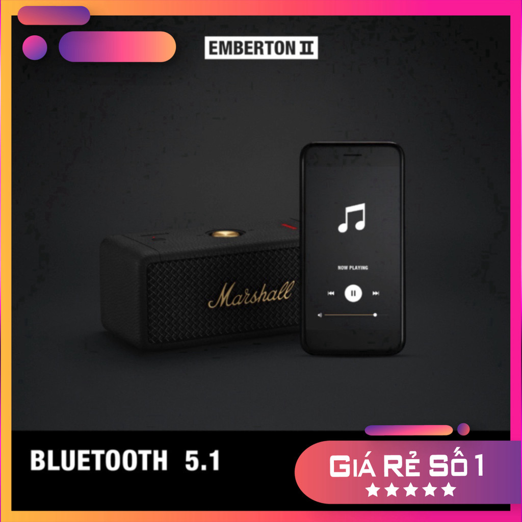 HÀNG - Loa Marshall Bluetooth EMBERTON II Portable - Pin lên đến 30h ...