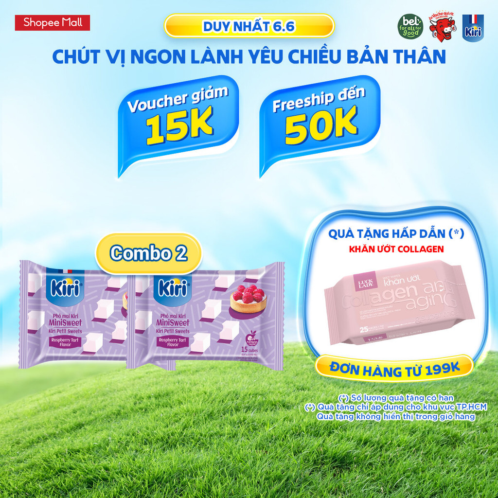 Combo 2 Phô mai Kiri vị mâm xôi 15C 78g | Shopee Việt Nam